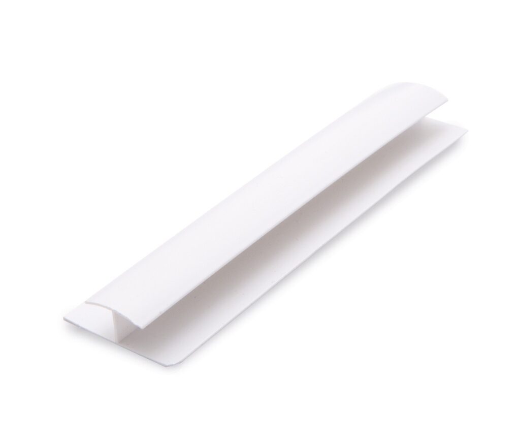 White 2.7m PVC H / Join Trim for 8mm panels - Guardian Distribution
